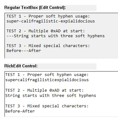Using Visual Studio, Text Box vs RichTextBox, same string, different results - Microsoft Q&A
