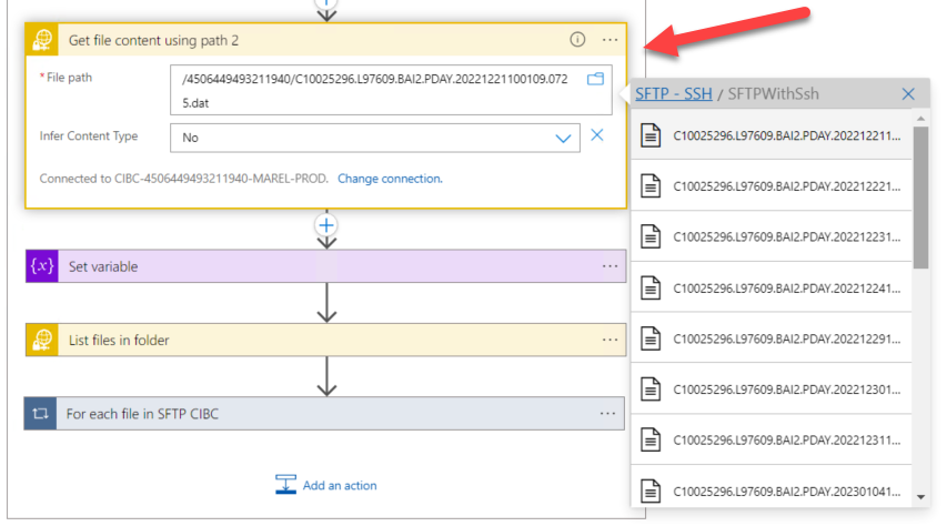 Logic App SSH SFTP Connector- Bad Gateway (500) - Microsoft Q&A