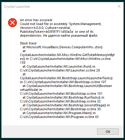 Could not load file or assembly. I don't know how to fix it... as a ...
