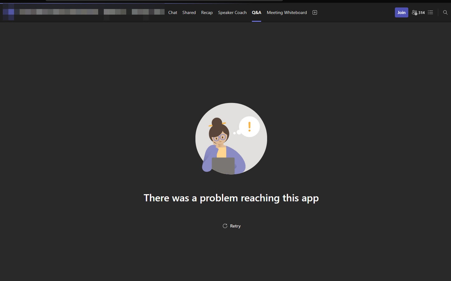 Microsoft Teams - Q&A does not load - Microsoft Q&A