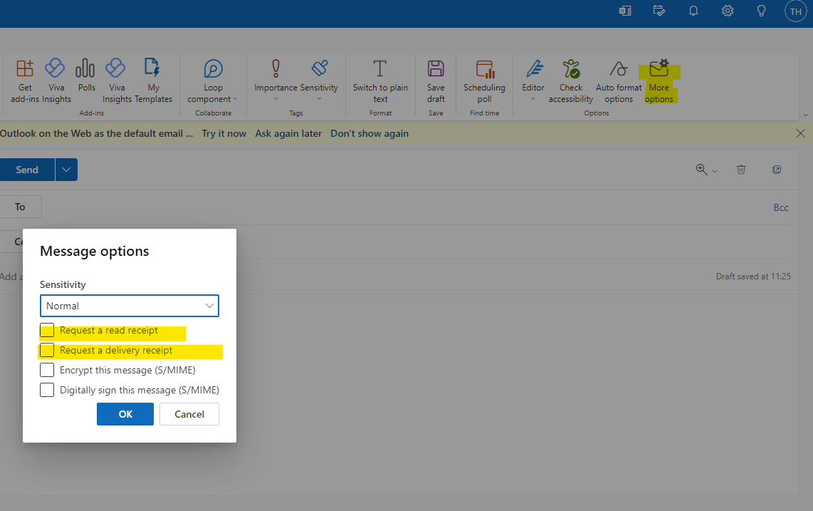 getting delivery and read receipts. - Microsoft Q&A