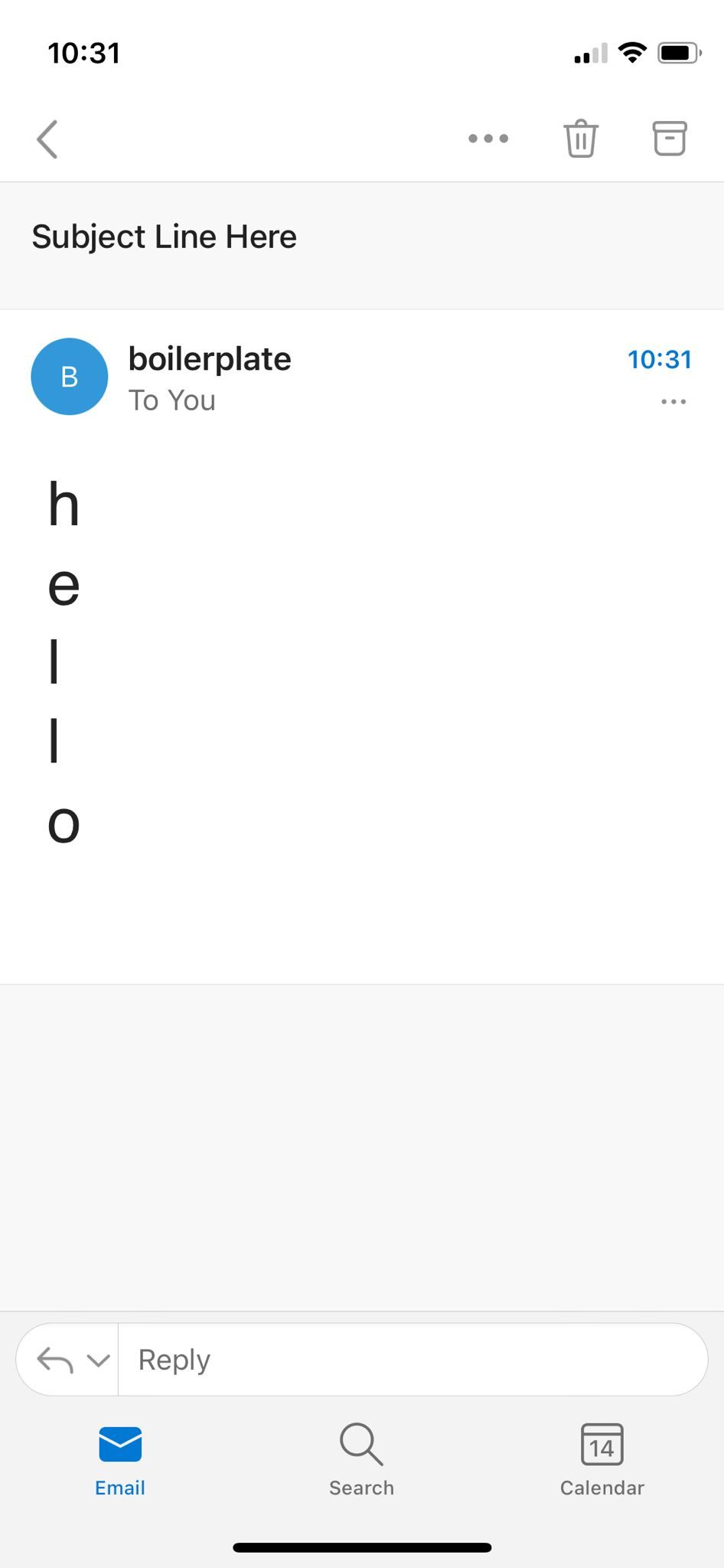 Outlook Mobile on IOS Styling Issue - Microsoft Q&A
