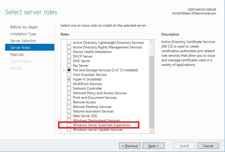 About forcibly configuring Windows server essentials when login in ...
