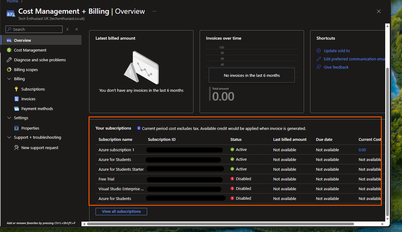Azure student subscription disabled - Microsoft Q&A