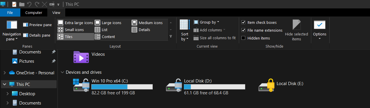 File Explorer hiding items under ribbon - Microsoft Q&A