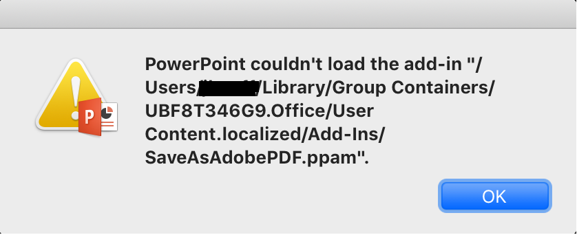 PowerPoint couldn't load the add-in - Microsoft Q&A