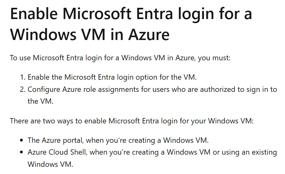 How can I get my VMs with AADLoginForWindows extension installed to ...
