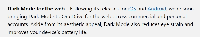 Dark Mode in OneDrive - Microsoft Edge - Microsoft Q&A