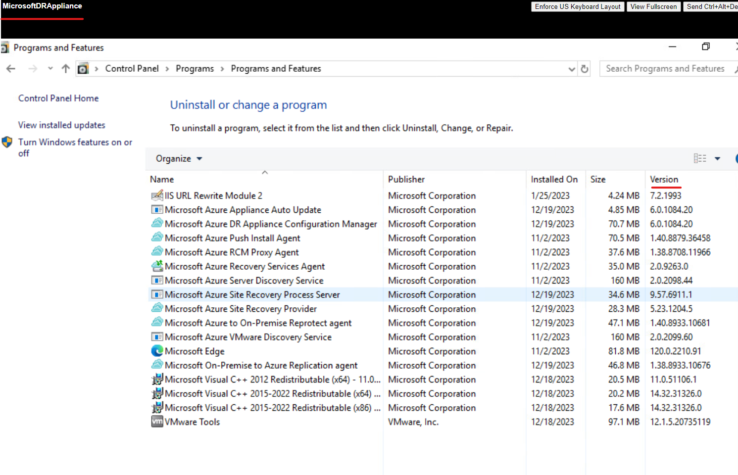 320022 error on first sync of vm's to azure site recovery - Microsoft Q&A
