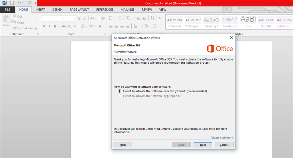 Windows 10 Office activation - Unlicensed product - Error 0x8004fc12 ...