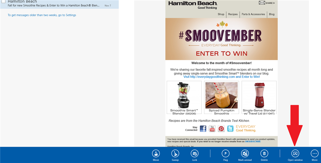 how do i get rid of split screen when reading mail? - Microsoft Q&A