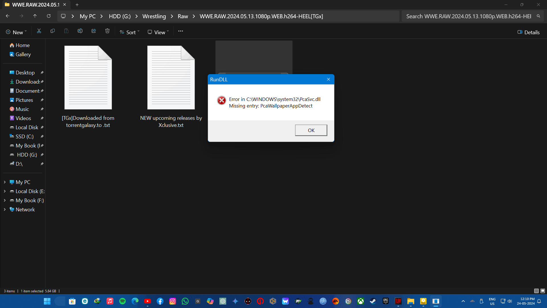 PCASVC.dll error - Microsoft Q&A