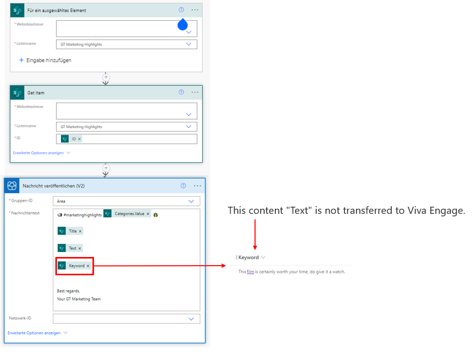 SharePoint - The link should be behind a text - Microsoft Q&A
