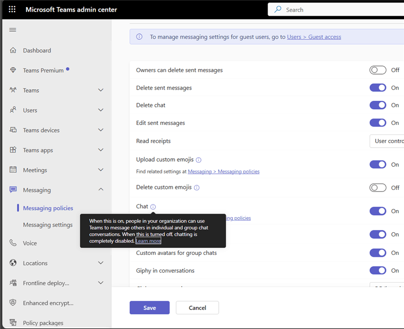 Teams is unable to send or receive messages on both the web version and ...