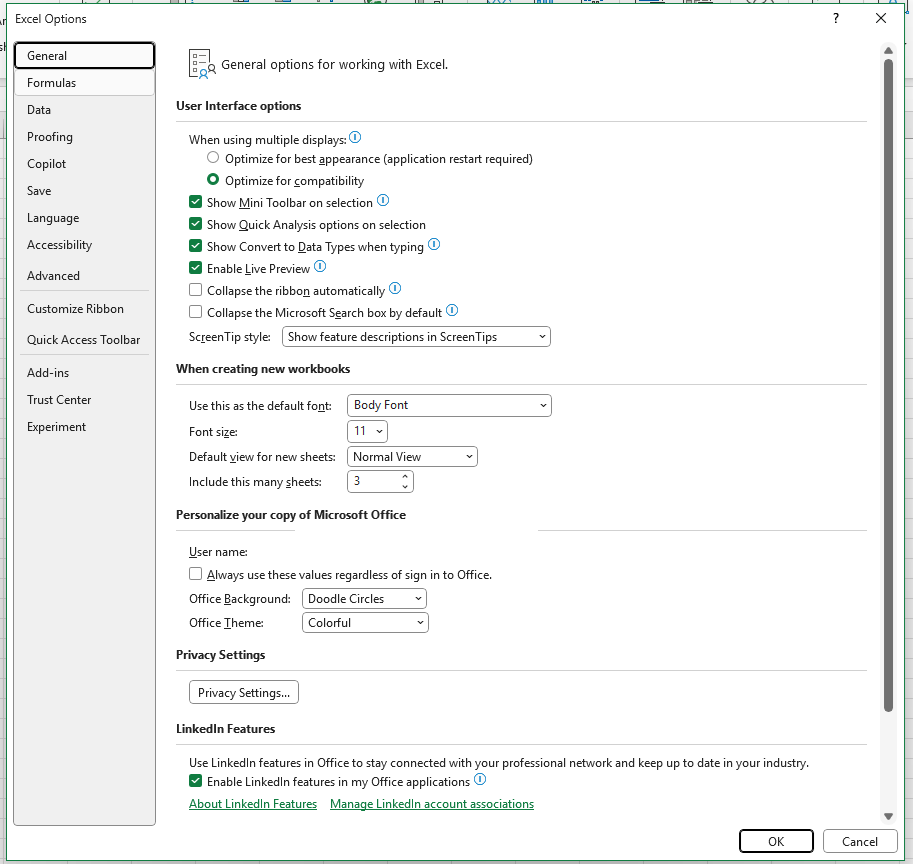 Microsoft Excel appearance changed suddenly - Microsoft Q&A