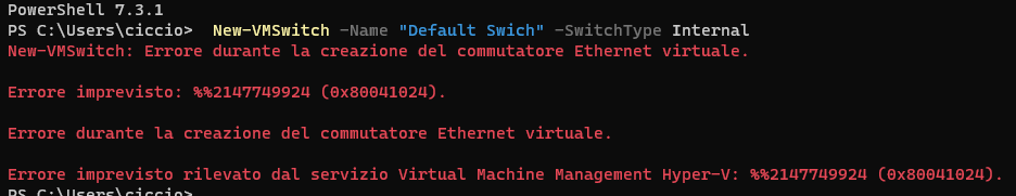 Impossible to create a virtual switch in Hyper-V Management Console ...