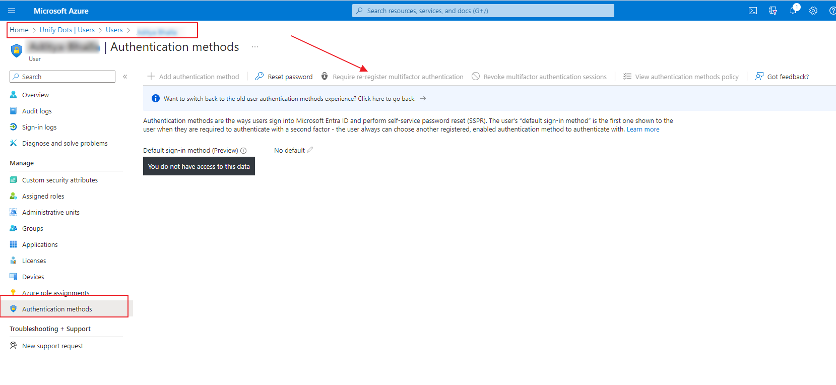 I accidentally deleted the MFA authentication in the Microsoft ...