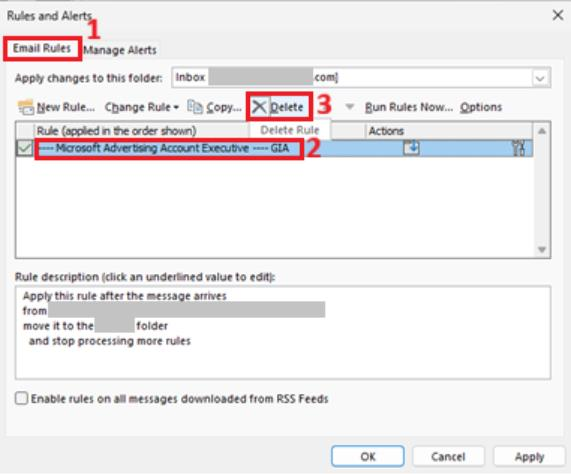 how to redirect emails from ipm-subtree - Microsoft Q&A
