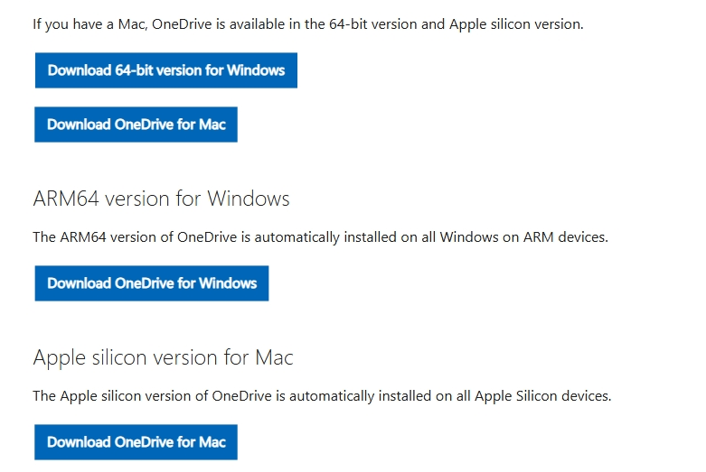 I'mtrying to download OneDrive 32 bit version - Microsoft Q&A