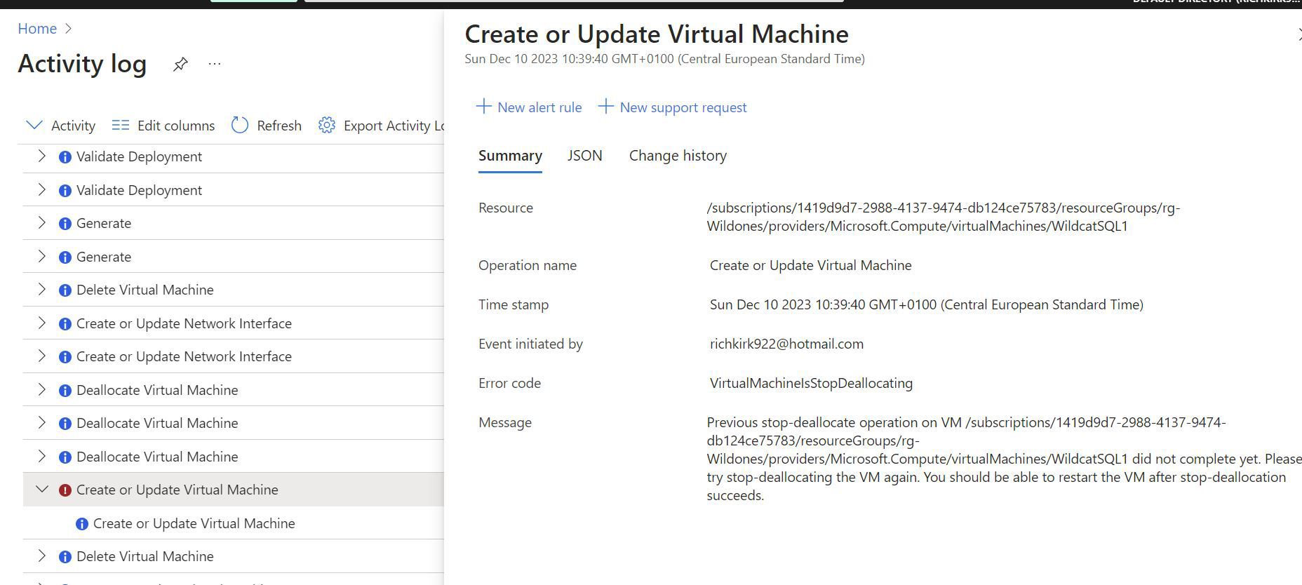Azure SQL VM fails to deploy. - Microsoft Q&A Azure SQL VM fails to deploy. - Microsoft Q&A