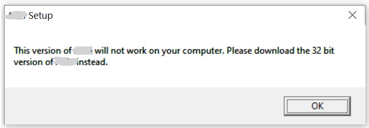 64 bit windows can't run 64 bit programs - Microsoft Q&A