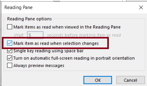 Microsoft Office 2021 Outlook marking all incoming email as read ...