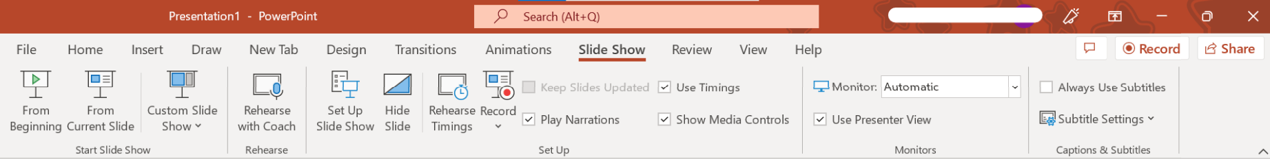 Powerpoint cannot find "set up slide show" option - Microsoft Q&A