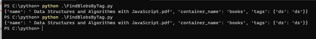 InvalidQueryParameterValueValue when using find_blobs_by_tags with Azure SDK for Python ...