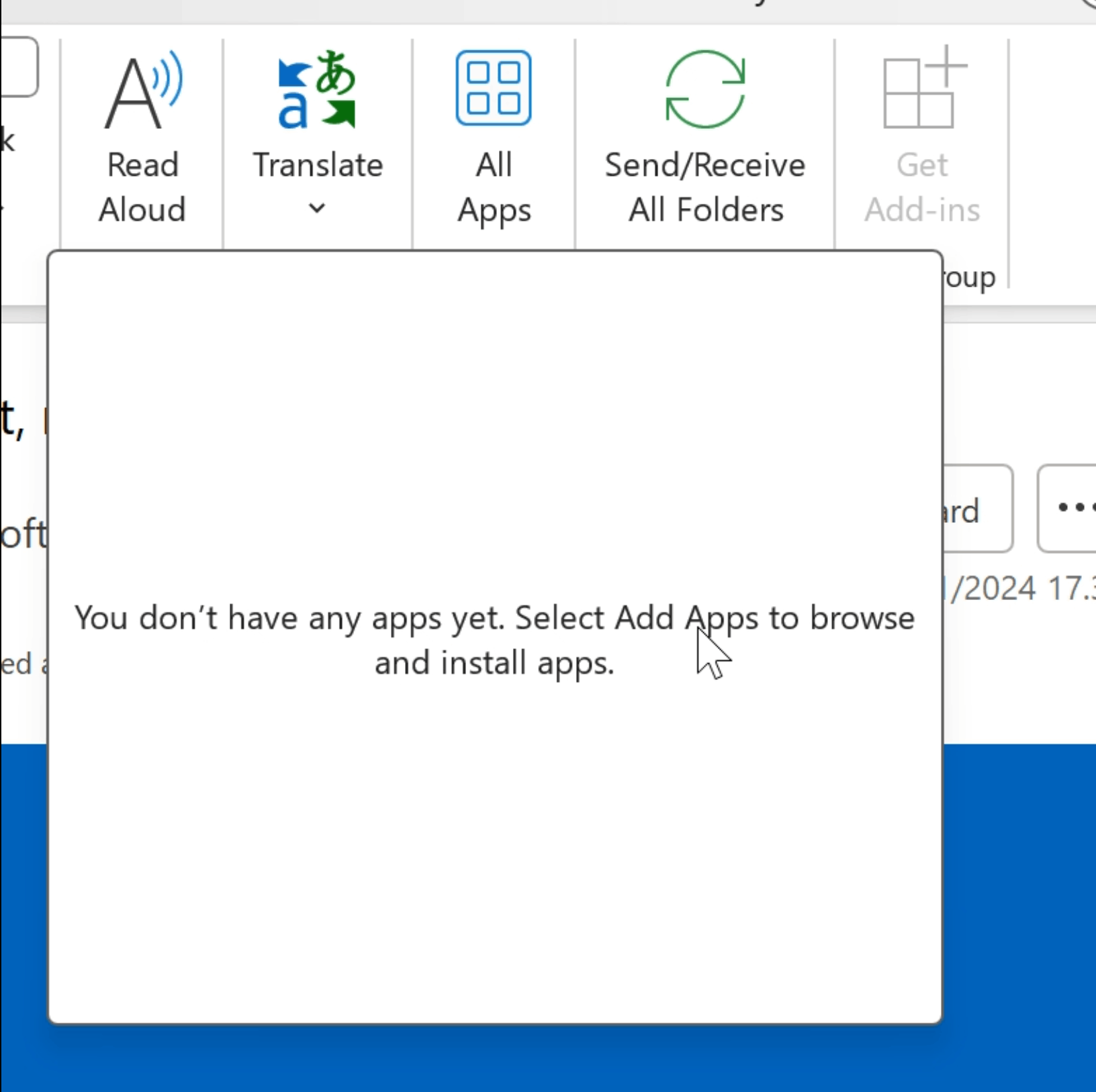 Get Add-ins is greyed out, not able to get any add-in on Outlook ...