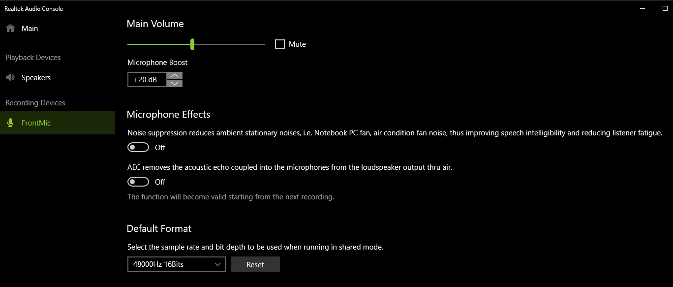 Poor quality of internal microphone Realtek(R) Audio - Microsoft Q&A