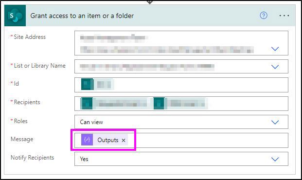 Sharepoint grant acces to folder error - too many characters ...