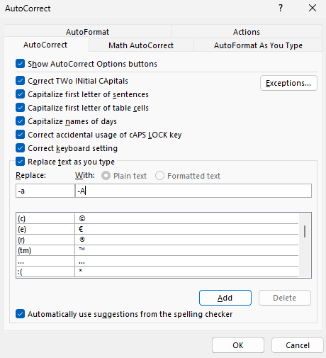 I used to have a feature for auto- capitalization after a hyphen ...