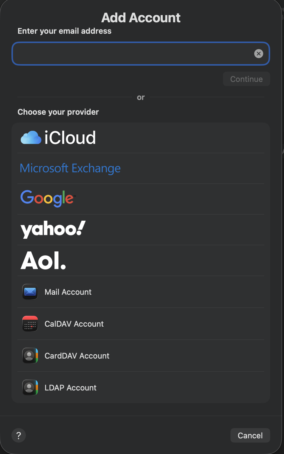 Unable to add Exchange email address in Apple Mail on Mac - Microsoft Q&A