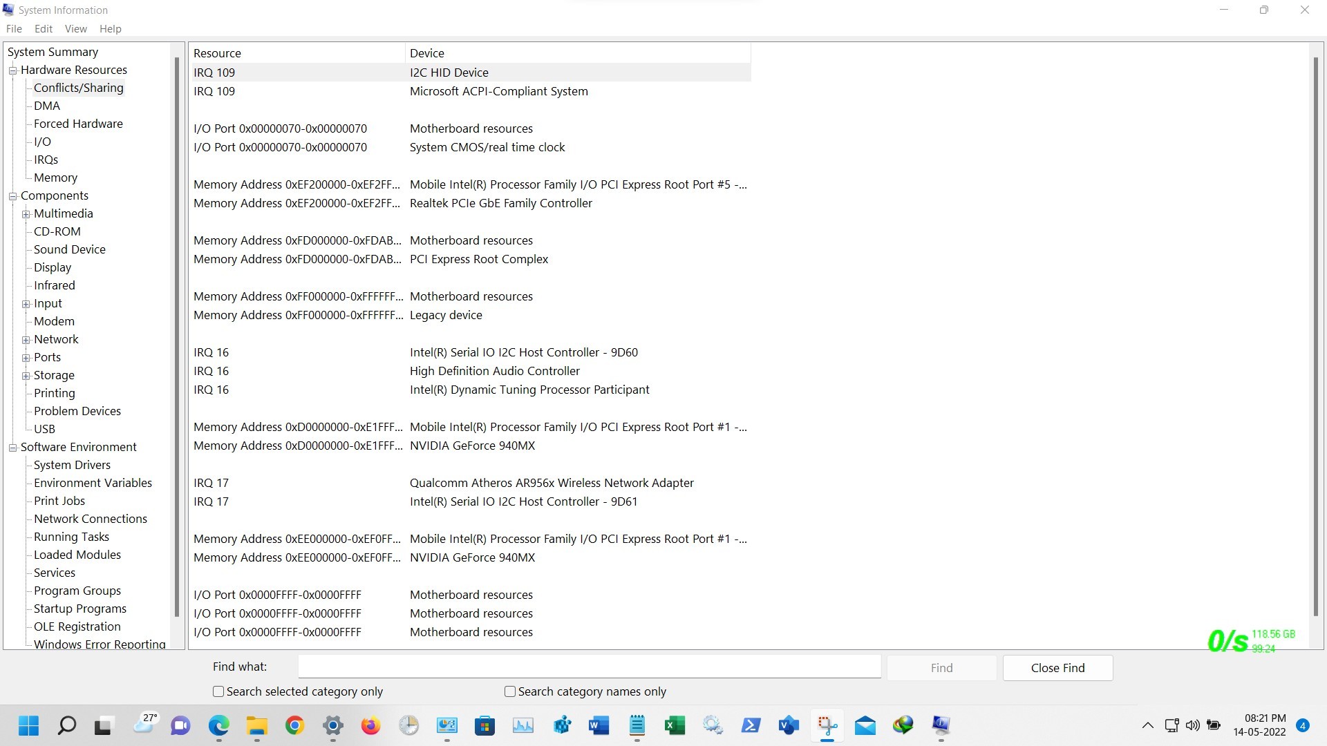 Hardware Resources Conflicts/Sharing - Microsoft Q&A