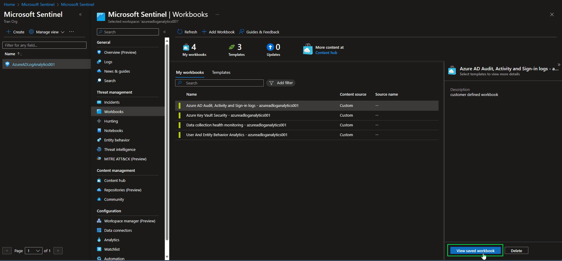 Microsoft Sentinel内のブックについて、説明内容の記載方法 - Microsoft Q&A