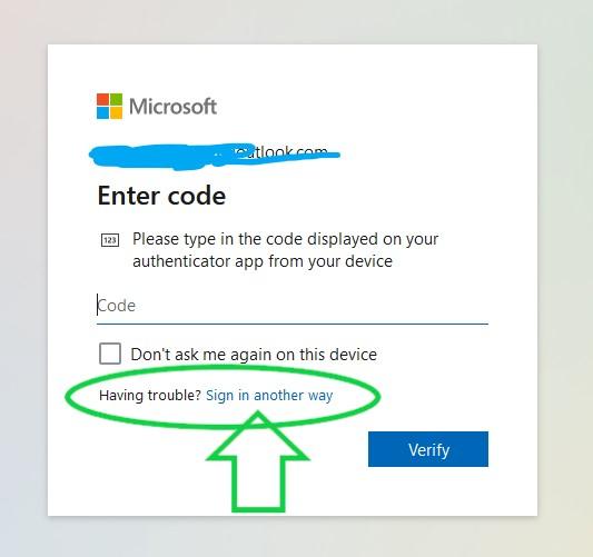 I cant to sign into my microsoft account, as the sms message is not ...