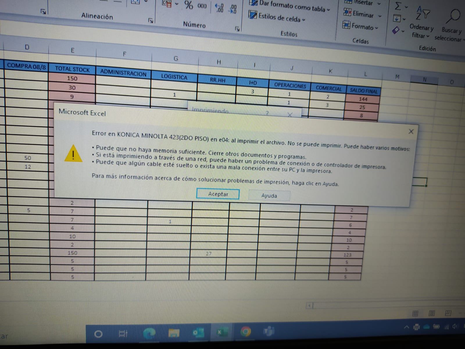 Error en al imprimir el archivo. No se puede imprimir. Puede haber ...