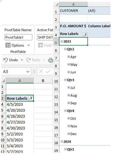 Grouping Dates in Pivot Tables - Microsoft Q&A