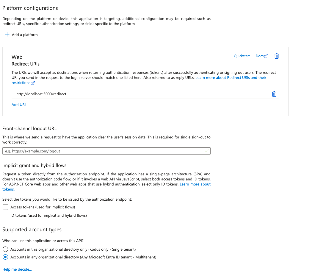 Token Request Cannot Be Made Without Authorization Code Or Refresh Token When I Add