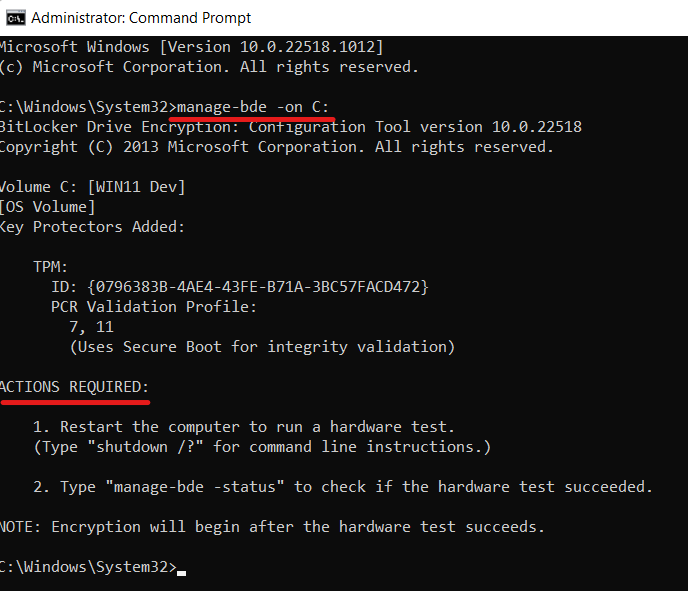 Device encryption - Microsoft Q&A