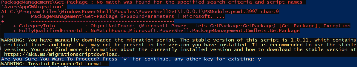 Migrate Application Gateway V1 To V2 Through Script Receiving Error Microsoft Qanda