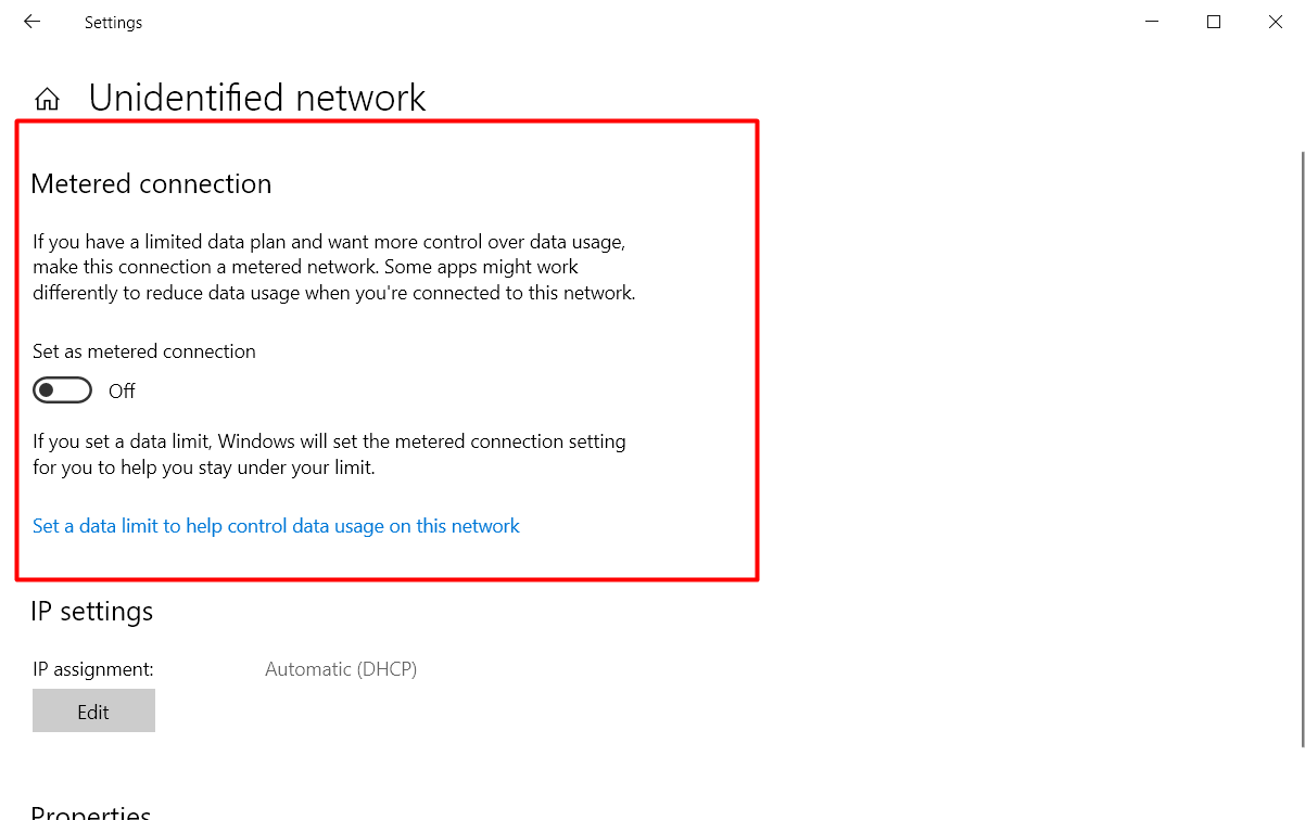 No Private/Public switch for Ethernet connection - Microsoft Q&A