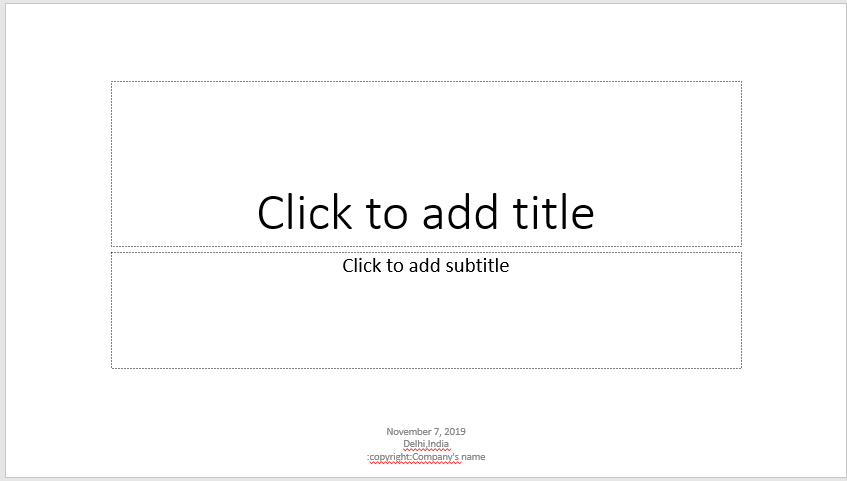 Separate lines (line break) - PowerPoint Footer - Microsoft Q&A