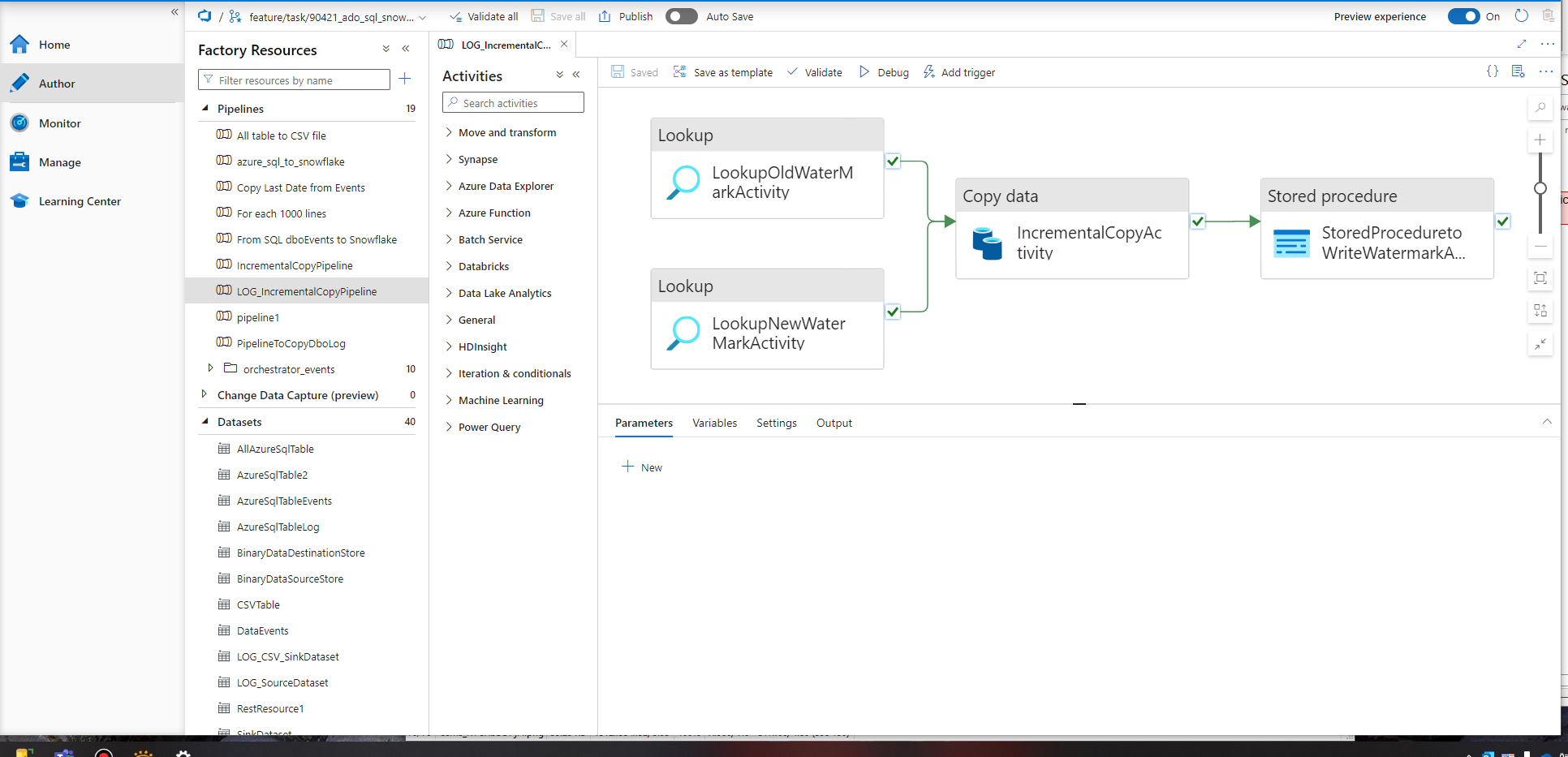 How can I do an incremental copy from Azure SQL DB to Snowflake? - Microsoft Q&A
