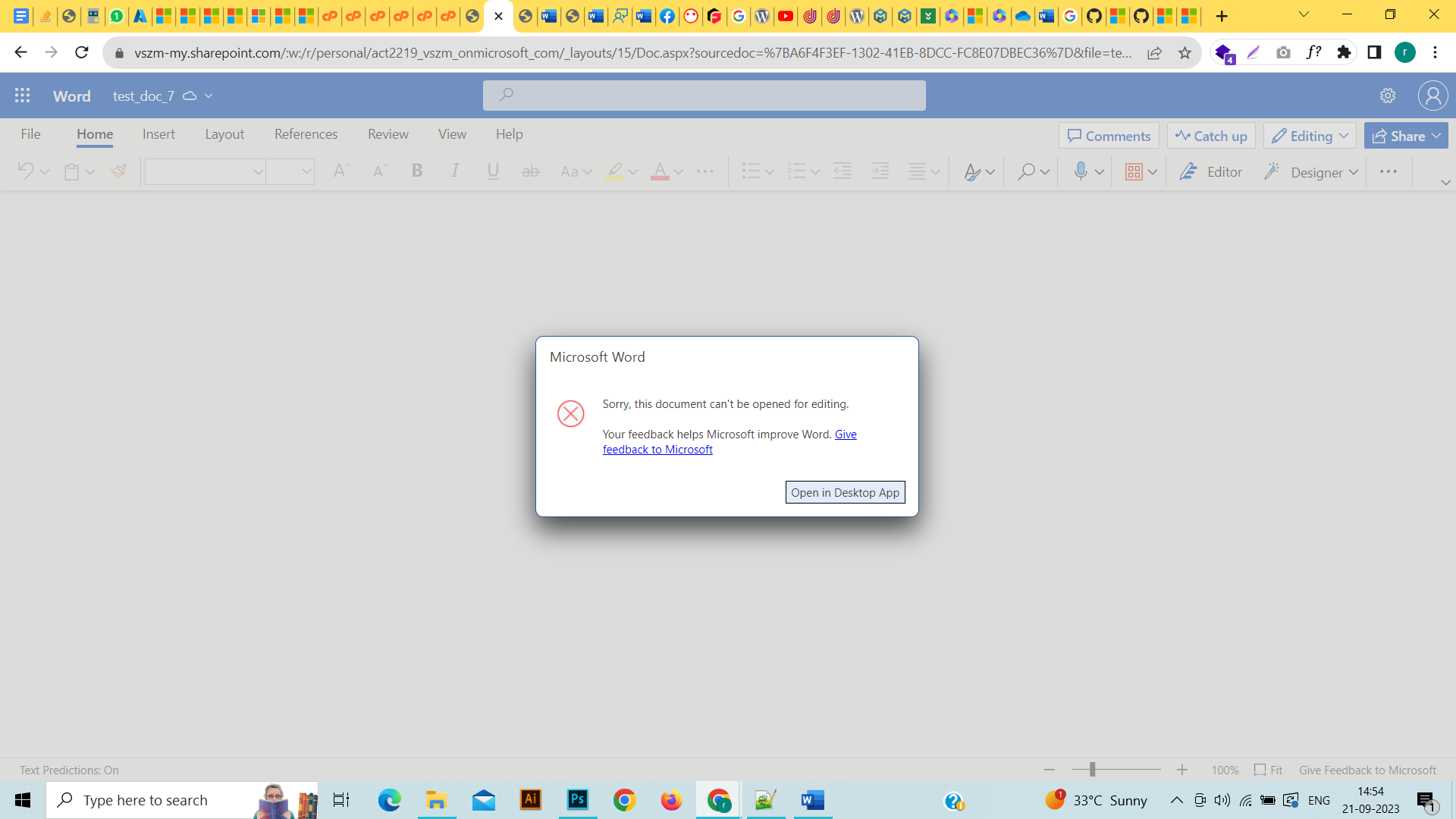 Document Unable To Edit In Micosoft Graph Api When Click To Edit Microsoft Qanda