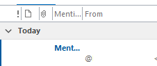 Why does the @ symbol disappear in inbox when set to show conversations ...