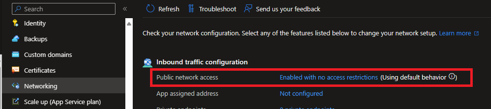 Can not access Web app when connecting VPN. - Microsoft Q&A