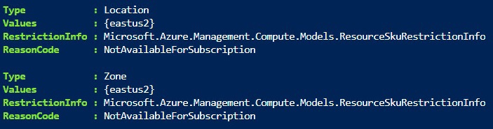 How to know if a virtual machine size is available for VM Creation ...