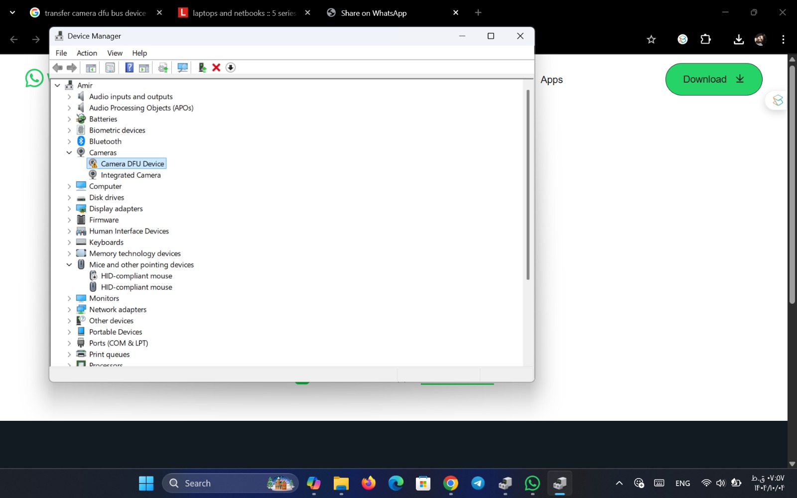 Camera DFU Devices not working - Microsoft Q&A