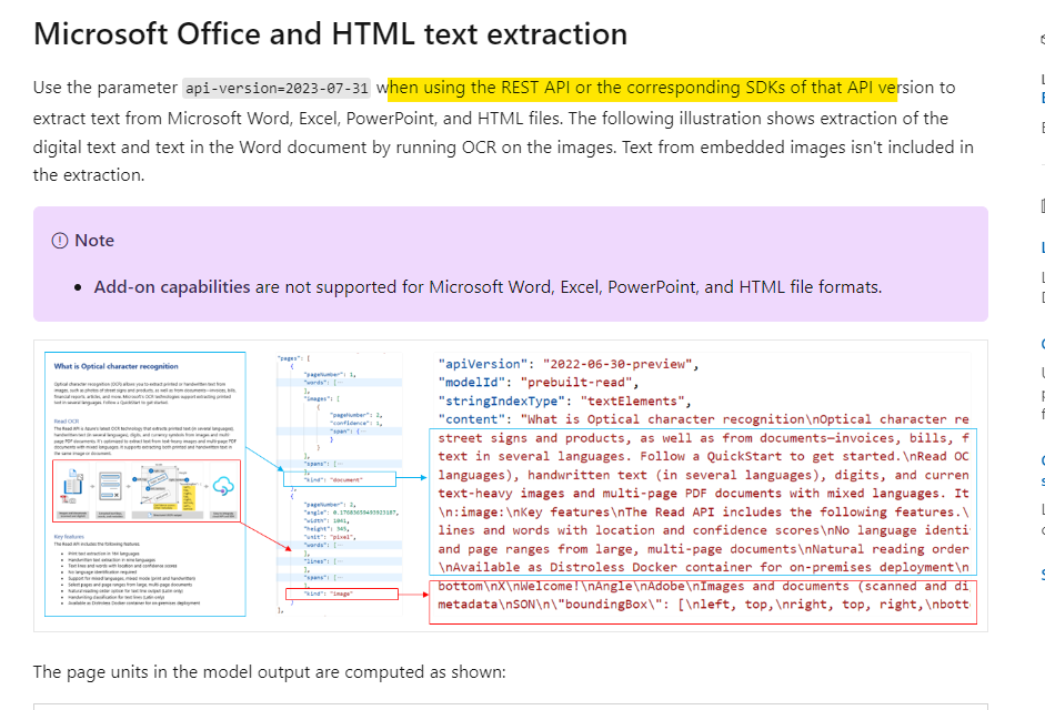 Form Recognizer Studio - Roadmap for microsoft office files xslx docx, and free text files txt ...